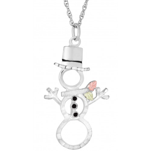 Snowman Pendant - Gold by Landstroms